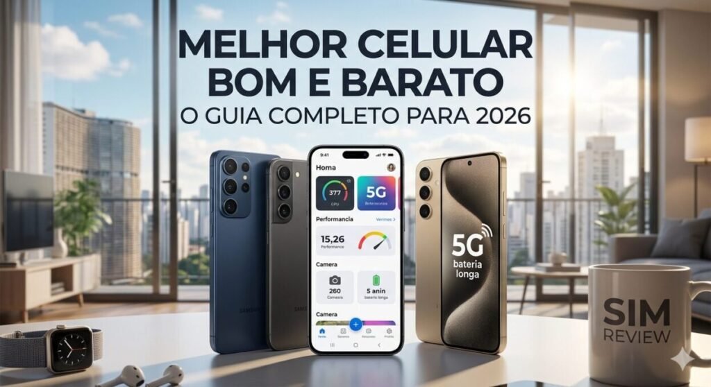 Qual é o melhor celular bom e barato para comprar em 2026? - Sim Review